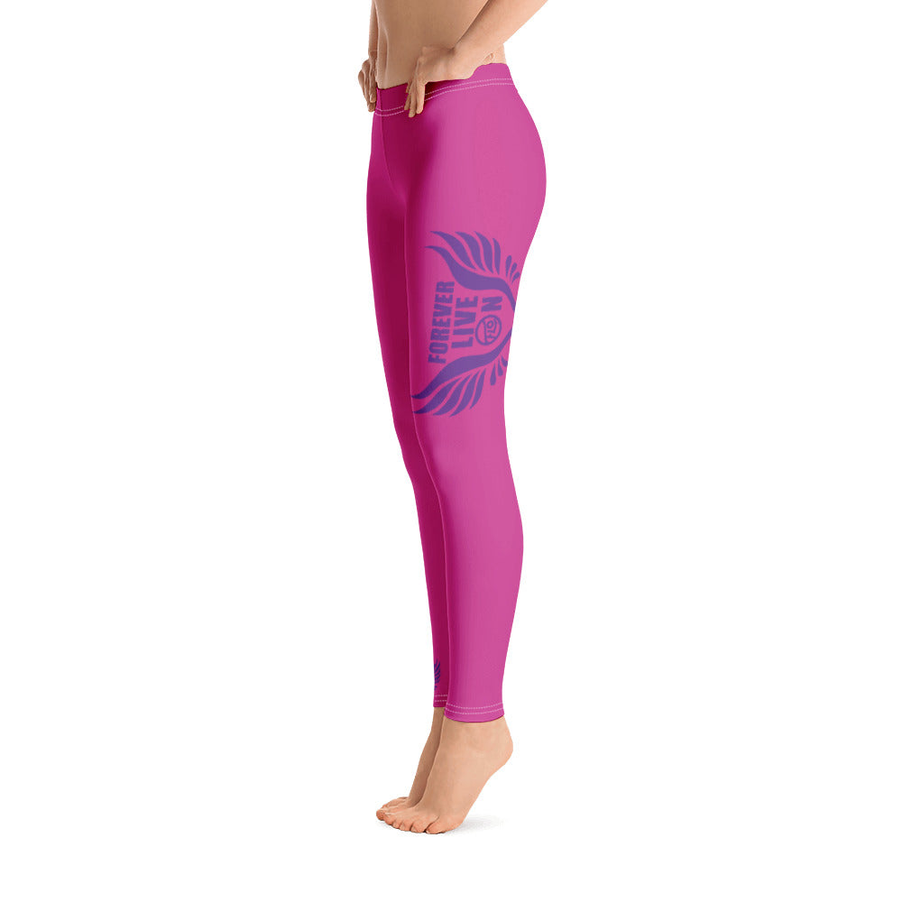 FLO Pink & Purple Leggings – Forever Live On FLO